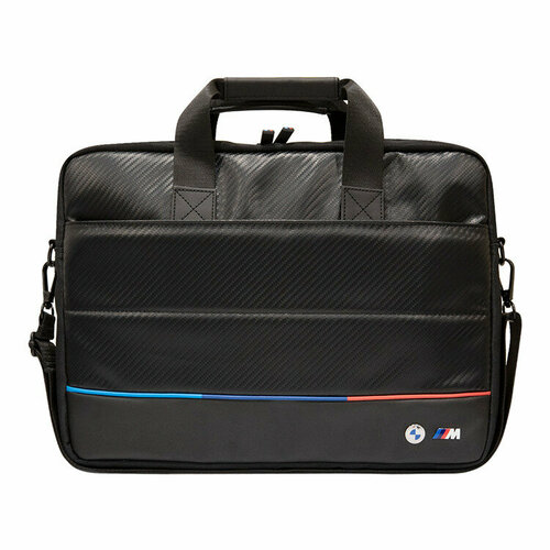 Сумка BMW для ноутбуков до 15 дюймов, Carbon Tricolor с карманами черная