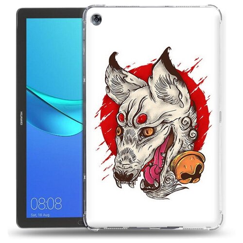 Чехол задняя-панель-накладка-бампер MyPads страшная собака для Huawei MediaPad M5 10.8/Huawei MediaPad M5 10.8 Pro противоударный