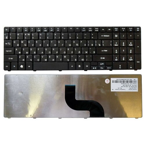 Клавиатура для ноутбука Acer NSK-AU00R, Чёрная, Матовая