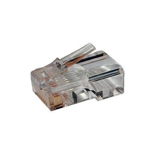 Разъем Hyperline PLUG-8P8C-U-C3-100 RJ-45(8P8C), кат.3 (6 µ"), универсальный(100 шт)