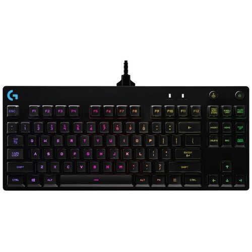 Клавиатура Logitech PRO Logitech GX Blue, черный, русская, 1 шт.