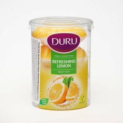 Туалетное мыло DURU FRSH SN, Бодрящий лимон, 4*100 гр (комплект из 3 шт)