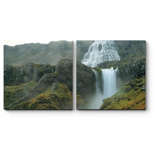 Модульная картина Водопад Диньянди100x50
