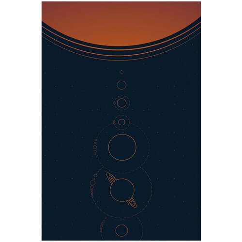 Постер / Плакат / Картина Планета солнечной системы 40х50 см в подарочном тубусе