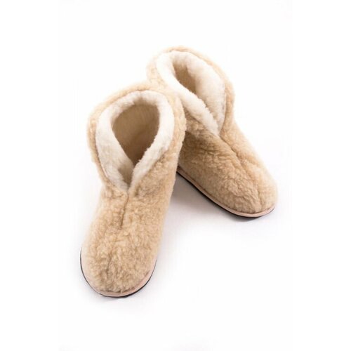 Тапочки Wool Lamb, размер 42-43, бежевый