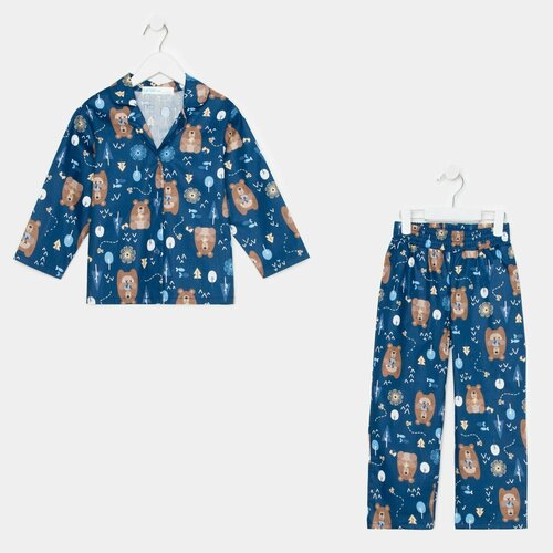 Пижама  Kaftan, размер 98-104, синий