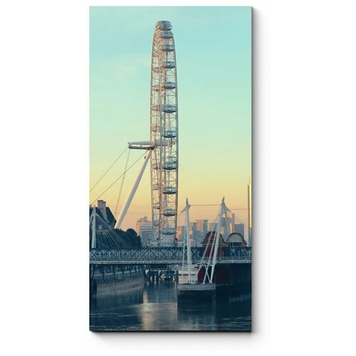 Модульная картина Чудесная панорама Лондона 70x140