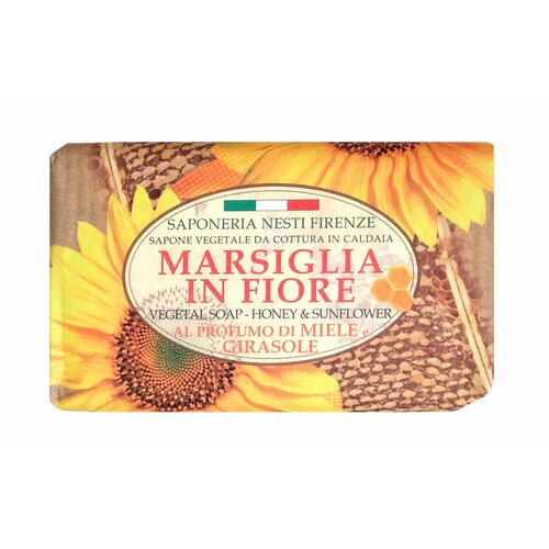 Мыло Nesti Dante MARSIGLIA IN FIORE Мед и подсолнух / Honey and sunflower 125 г