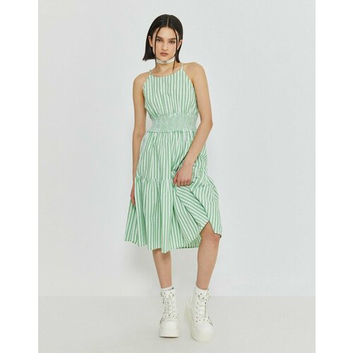 Платье Gloria Jeans, размер 18+/170, зеленый, белый