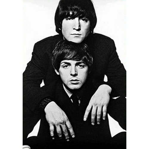 Плакат, постер Леннон - Маккартни, The Beatles на холсте, размер 21х30см