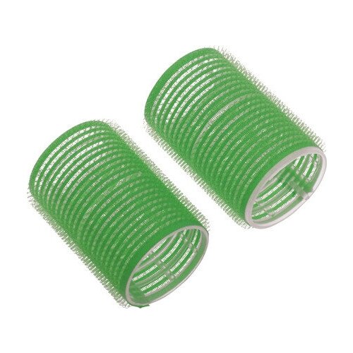 Набор бигуди-липучек "Dewal", цвет зеленый, диаметр 20 мм, 12 штук