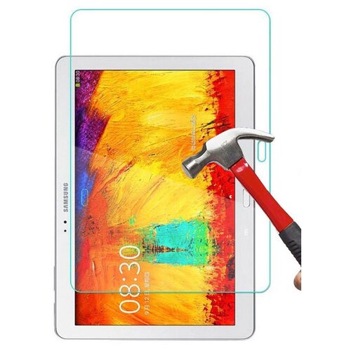Защитное противоударное стекло MyPads для планшета Samsung Galaxy Note 10.1 2014 SM-P6000/P6050/LTE P607 с олеофобным покрытием