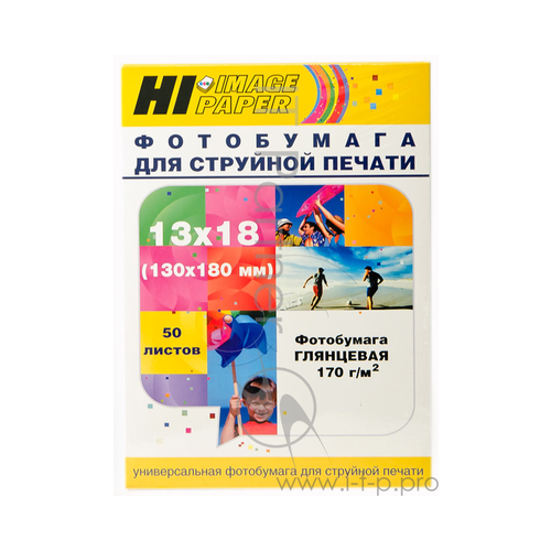 Фотобумага Hi-Image Paper глянцевая односторонняя, 13x18 см, 170 г/м2, 50 л.