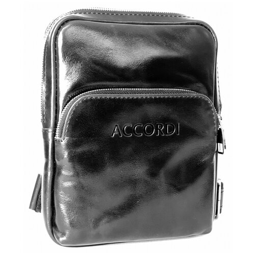 Сумка кросс-боди Accordi, фактура гладкая, черный