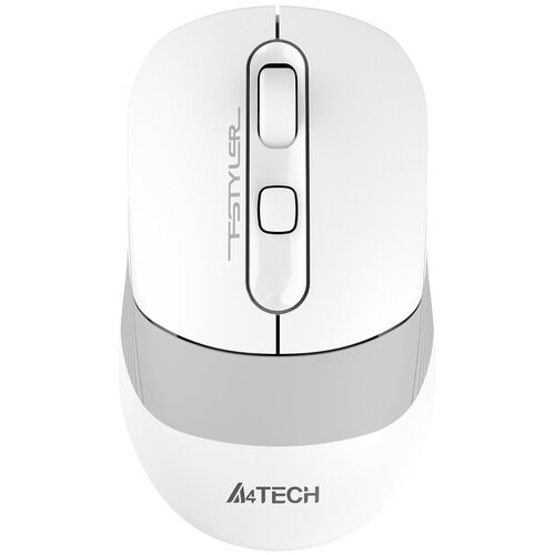 Мышь A4Tech Fstyler FB10C белыйсерый оптическая 2400dpi беспроводная BTRadio USB 4but