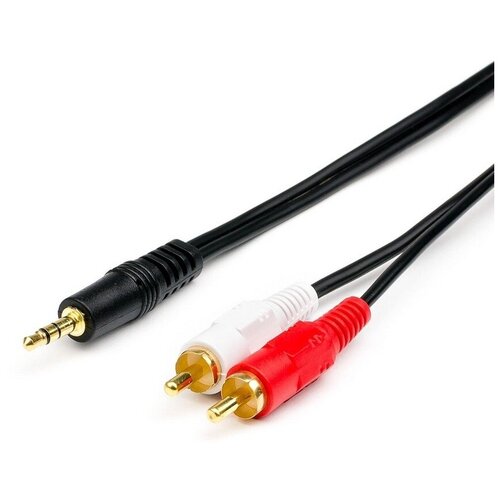 Atcom / Аудио-кабель Jack 3.5 - 2RCA 1.5 m черный AT7397