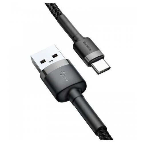 Кабель Baseus Cafule Cable USB - Type-C 2м (CATKLF-CG1, CATKLF-C91) (black and gray)