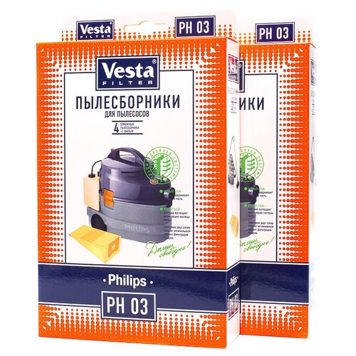 Vesta filter PH 03 Xl-Pack комплект пылесборников, 8 шт + 2 фильтра