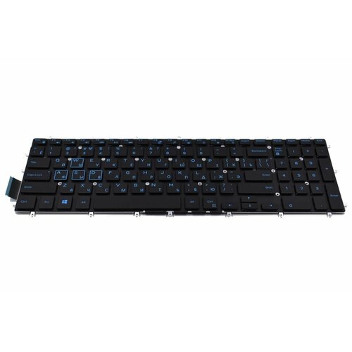 Клавиатура для Dell P40E ноутбука с синей подсветкой