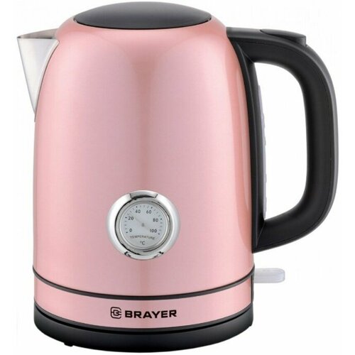 Чайник электрический Brayer 1005BR-YE 2200 Вт розовый 1.7 л нержавеющая сталь