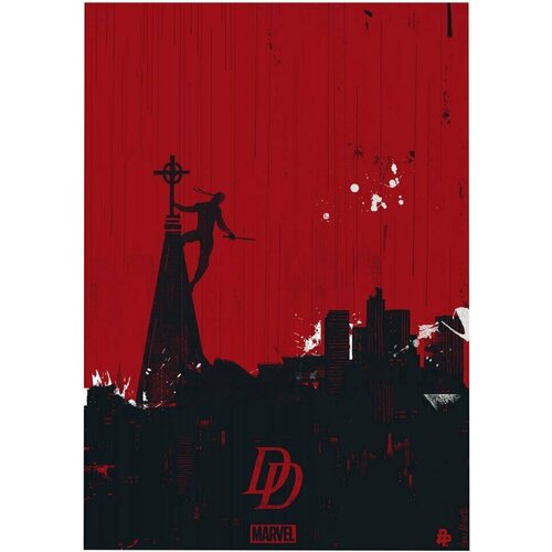Плакат, постер на бумаге Daredevil/Сорвиголова. Размер 21 х 30 см