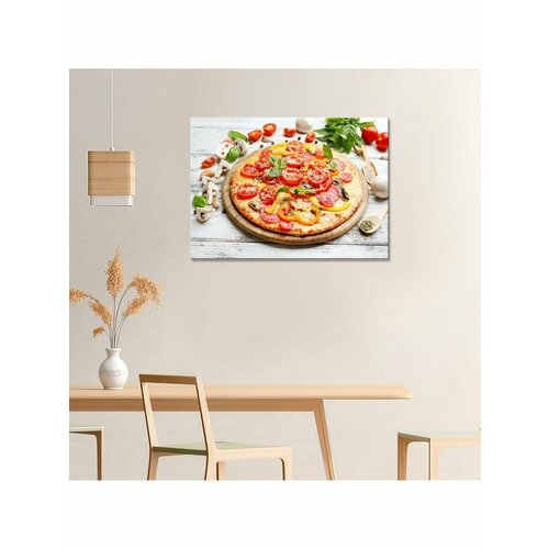 Картина на холсте с подрамником Аппетитная пицца6 20х30