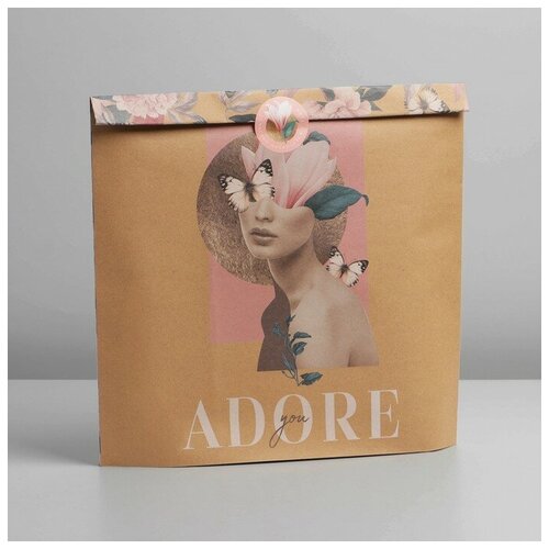 Пакет крафтовый упаковочный "Adore", 30 х 40 х 6 см