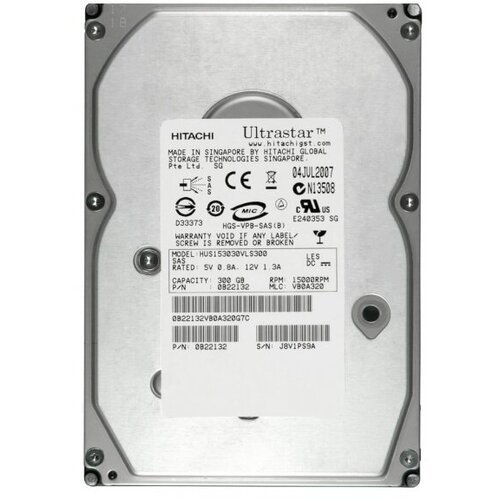 Жесткий диск Hitachi 0B22132 300Gb SAS 3,5" HDD