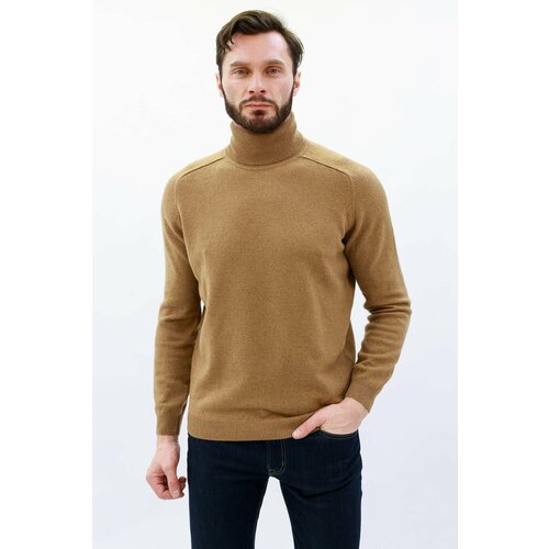 Водолазка KHAN Cashmere, размер 52, коричневый