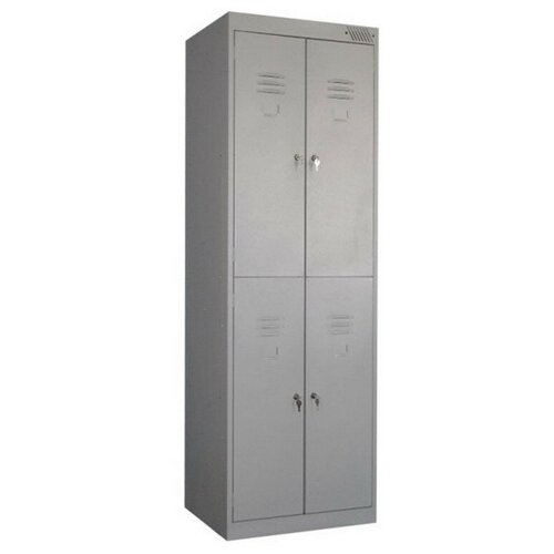 Шкаф для одежды металлический ШРК-24-600 4 отделения, 355306