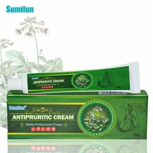 Крем Sumifun Antipruritic Cream Антибактериальный Крем от псориаза /экзем и шелушения 20 гр