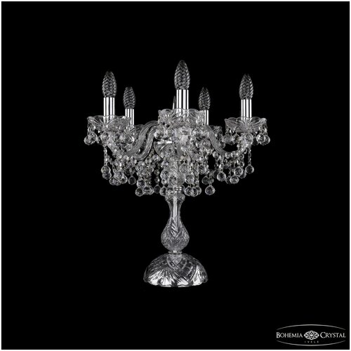 Настольная лампа 1409L/5/141-47 Ni Bohemia Ivele Crystal