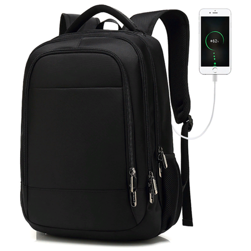 Рюкзак MyPads M038 из качественной износостойкой влагозащитной ткани «Оксфорд» для ноутбуков 15.6 / 16 / 17 дюймов молодежный городской c USB-раз.
