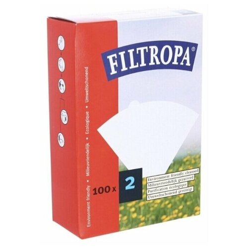 Фильтры Filtropa для кофеварок белые 02/100
