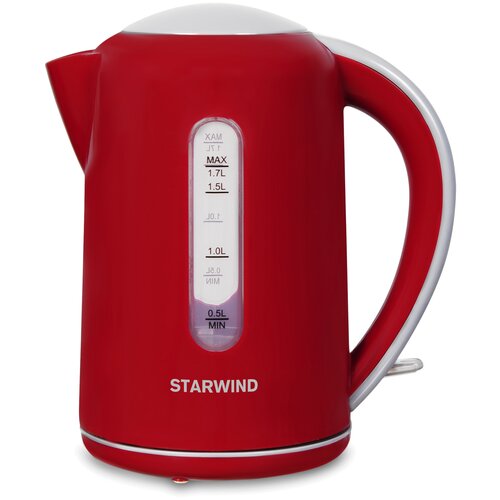 Чайник STARWIND SKG1021, красный/серый