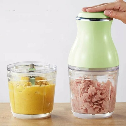Блендер электрический с чашей 600 мл / блендер для измельчения мяса, овощей фруктов / блендер для измельчения продуктов / кухонный измельчитель продуктов