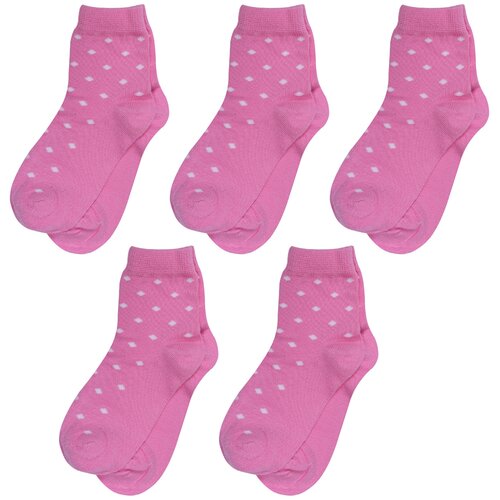 Носки RuSocks 5 пар, размер 12-14, розовый