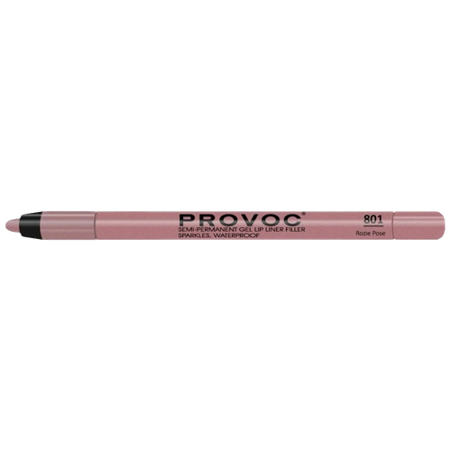Provoc гелевая подводка в карандаше для губ Semi-Permanent Gel Lip Liner, 801 rozie pose