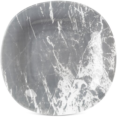 Luminarc Тарелка обеденная, стеклокерам, 27 см, квадр, Marble Beige, Luminarc, Q7484 2 см серый 27 см 27 см 1 шт. 27 см