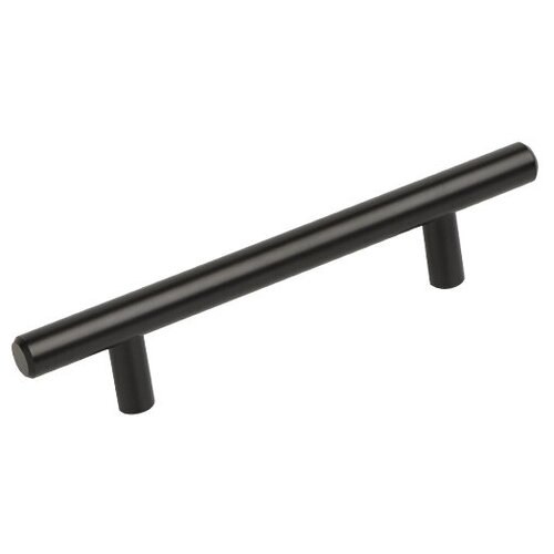 Ручка мебельная рейлинг d 12 mm 192, черный матовый ( 6 шт. )