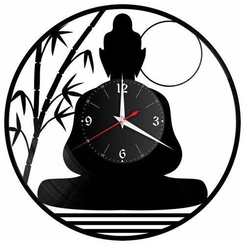 Часы из винила Redlaser "Будда, Будда Шакьямуни, буддизм" VW-10757