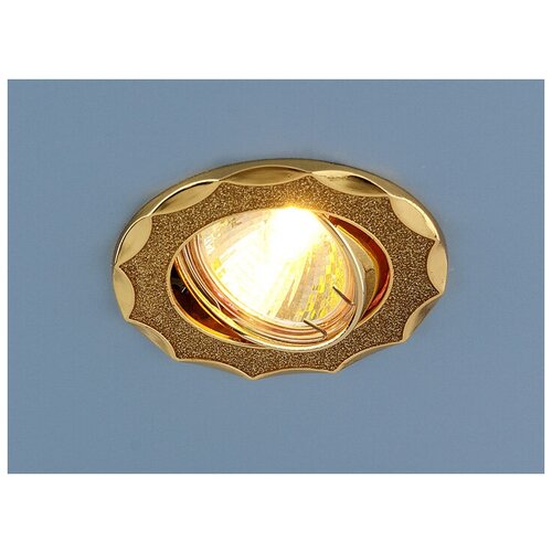 Точечный светильник Elektrostandard 611 MR16 GD золотой блеск/золото
