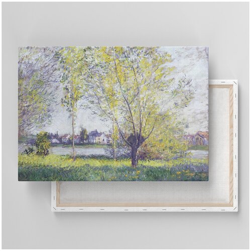 Картина на холсте с подрамником / Monet Claude - The Willows, 1880 / Клод Моне
