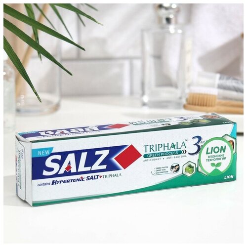 Зубная паста LION Thailand Salz Herbal с гипертонической солью и трифалой 90 г