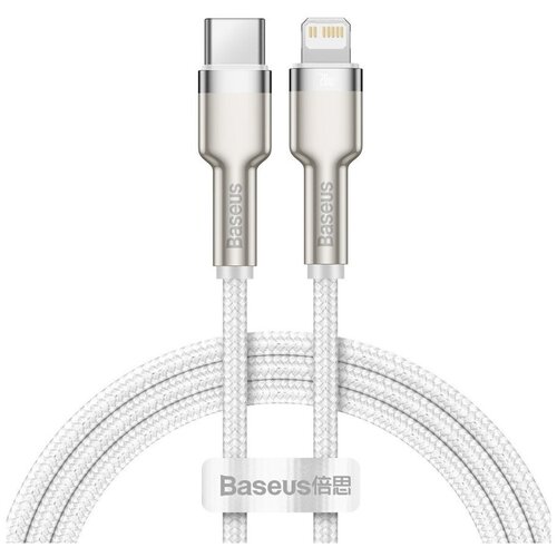 Кабель Baseus Cafule Series Metal Data Cable Type-C to iP PD 20W 2m White (CATLJK-B02)