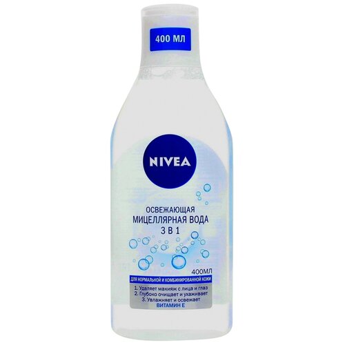 Nivea мицеллярная вода Освежающая, 400 мл, 400 г