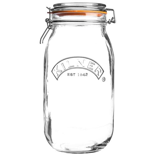 Kilner Банка для хранения Clip Top, 2 л, 2000 мл, 12.7x25.5 см, 12.7x12.7x25.5 см