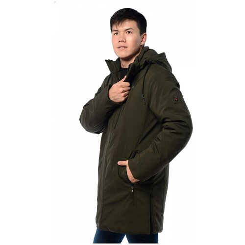 Куртка INDACO FASHION, размер 48, хаки