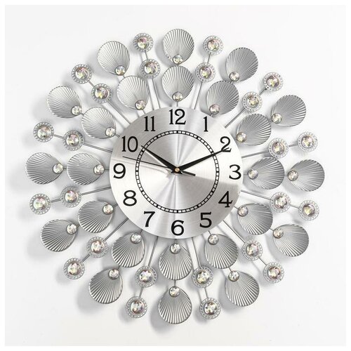 Часы настенные плавный ход, серия: Ажур, "Кремпе", 48 см, циферблат 22 см, часы интерьерные