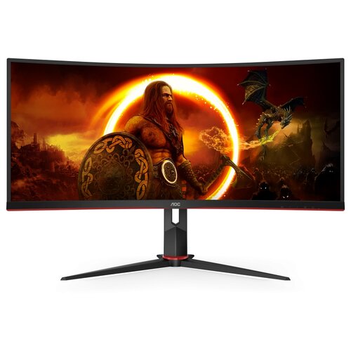 34" Монитор AOC CU34G2X/BK, 3440x1440, 144 Гц, *VA, черный